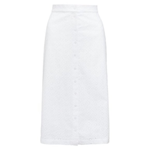 Rachel Parcell | Skirts | Rachel Parcell Eyelet Linen Midi Skirt | Poshmark